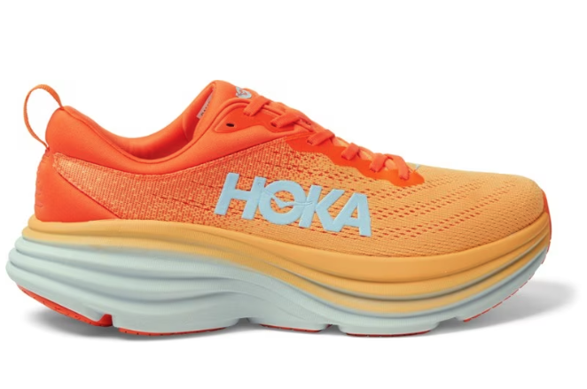 Hoka Men's Bondi 8 Wide Puffin's Bill / Amber Yellow